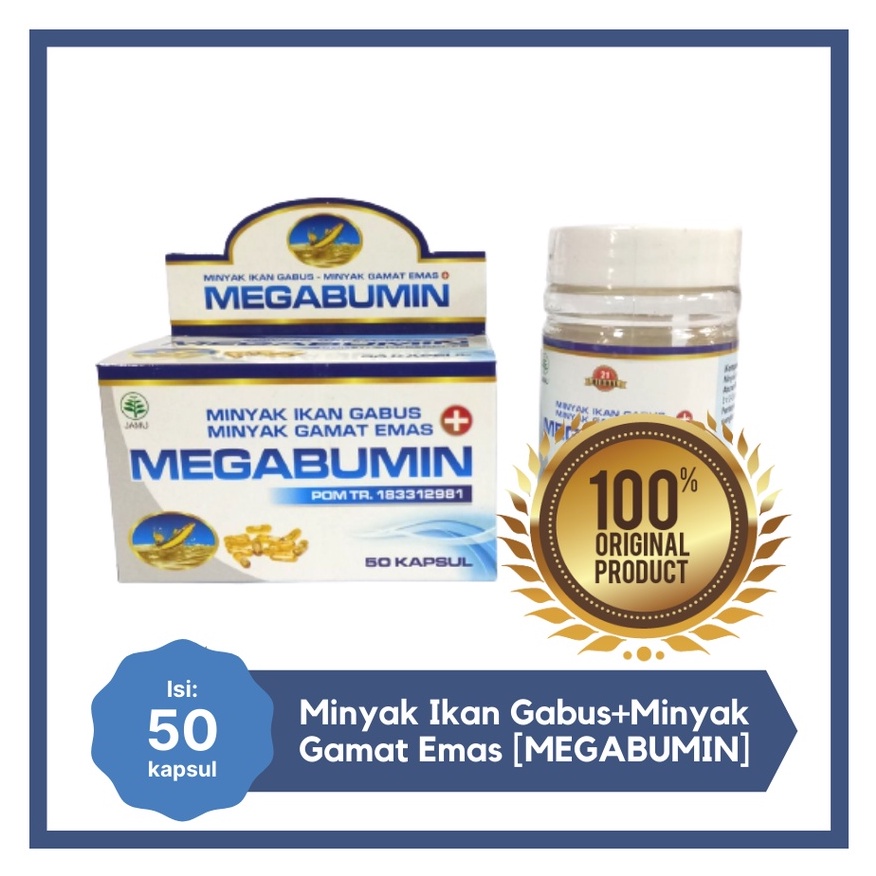 Jual Kapsul minyak ikan gabus Megabumin albumin plus minyak gamat emas ...