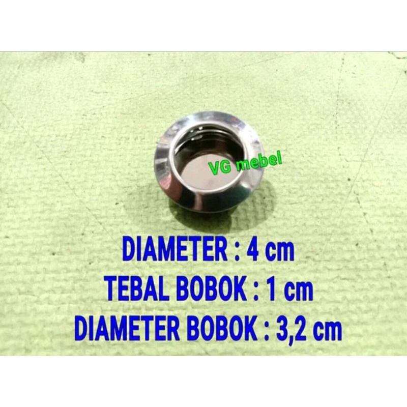 Jual Handle tanam bulat 4 cm Stainless Steel - Tarikan Pintu Laci ...