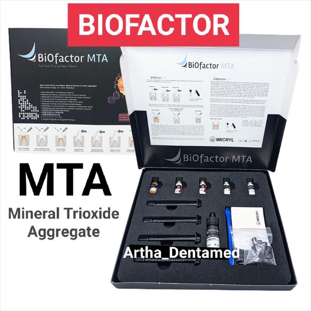 Jual DENTAL MTA MINERAL TRIOXIDE AGGREGATE BIOFACTOR IMYCRIL | Shopee ...