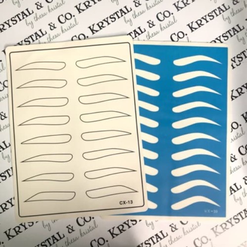 Jual Kulit Tatto Pola Alis Latihan Sulam Tato Alis Skin Practice Sheet ...