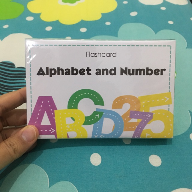 Jual Flashcard besar huruf dan angka / alphabet and number / flash card ...
