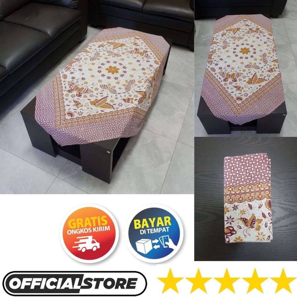 Jual Taplak Meja Ruang Tamu Modern Persegi Panjang Motif Batik ...