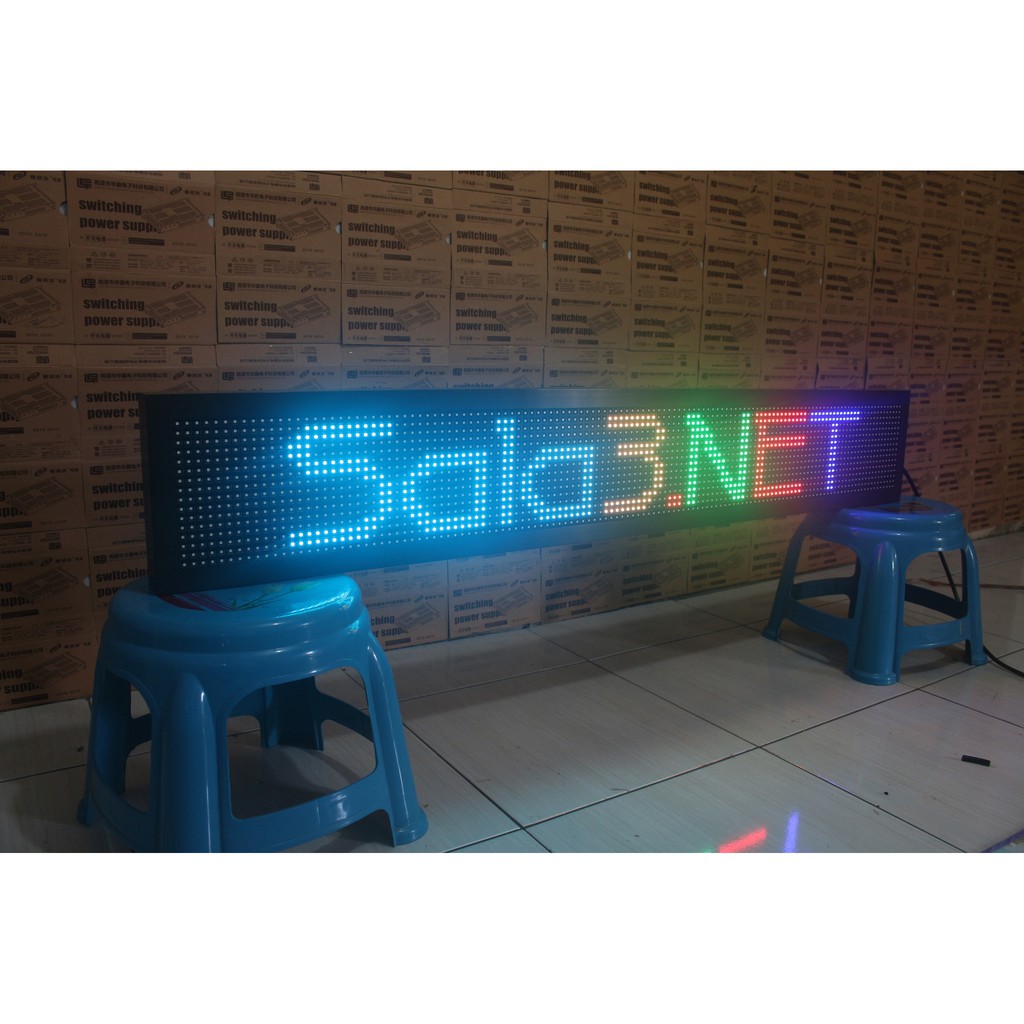 Jual Running Text RGB full Colors 20 x 140 Outdoor Wifi Koneksi ...