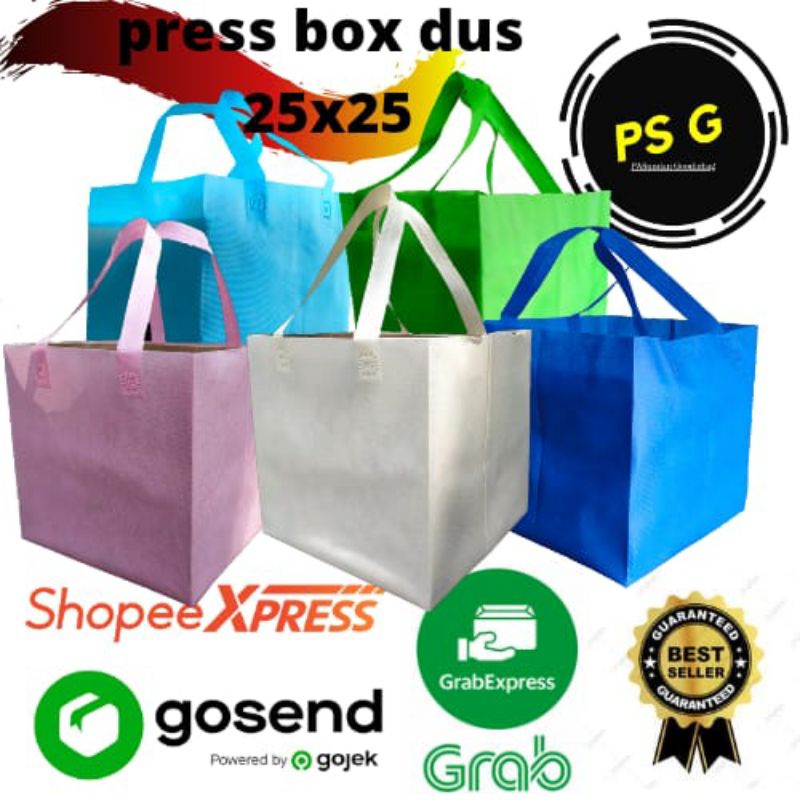 Jual Spunbond box gift hajatan 25x25/full pres/DUS KOTAK (isi 12pcs ...