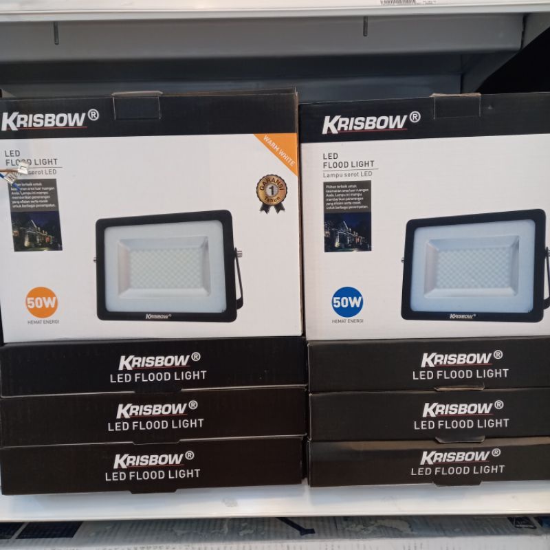 Jual Krisbow flood light lampu sorot lampu outdoor LED 50 watt | Shopee ...