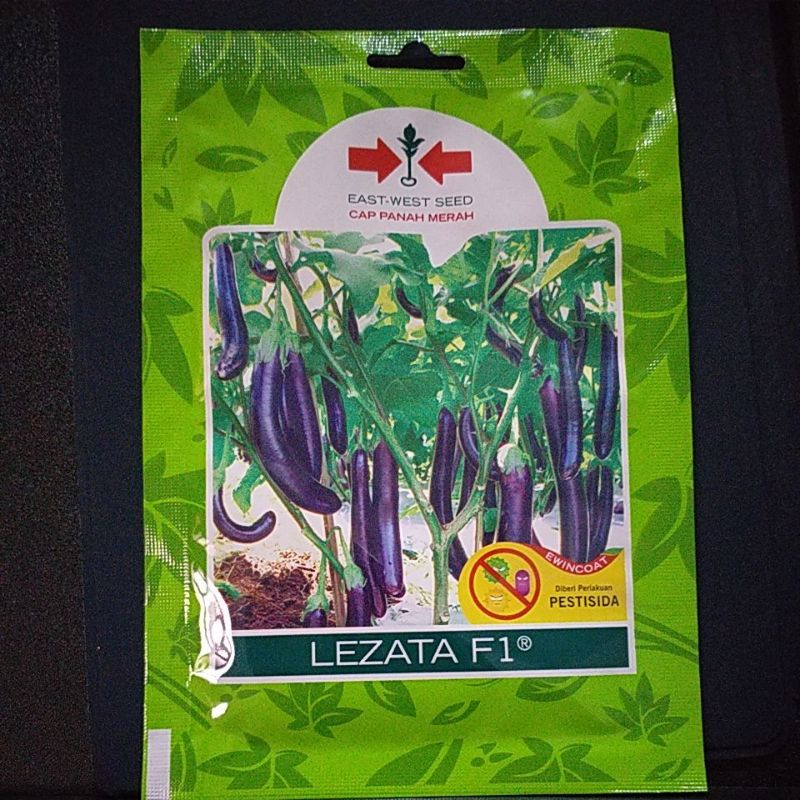 Jual Benih Terong Ungu Cap Panah Merah Lezata F1 isi 400 butir kemasan pabrik | Shopee Indonesia