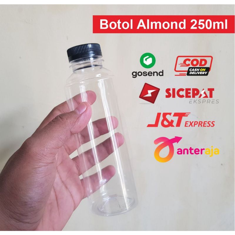 Jual Botol Almond/ Botol Plastik 250ml | Shopee Indonesia