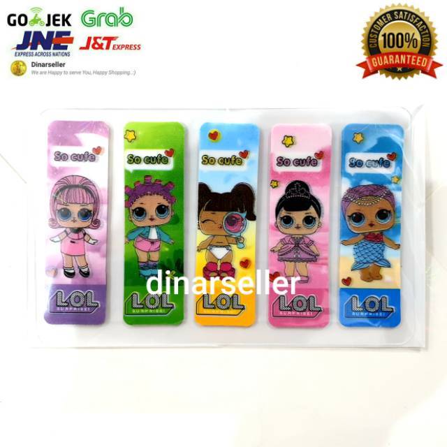 Jual STICKY NOTES PLASTIK MOTIF LOL | Shopee Indonesia