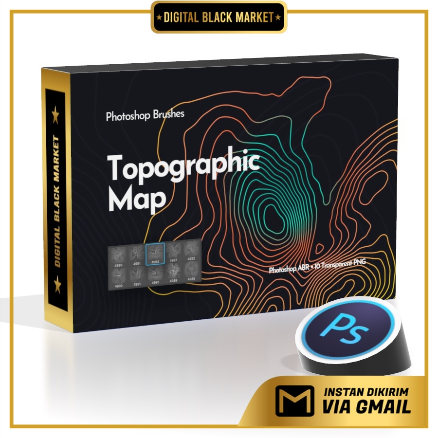 Jual Topographic Map - Photoshop Brushes | Shopee Indonesia