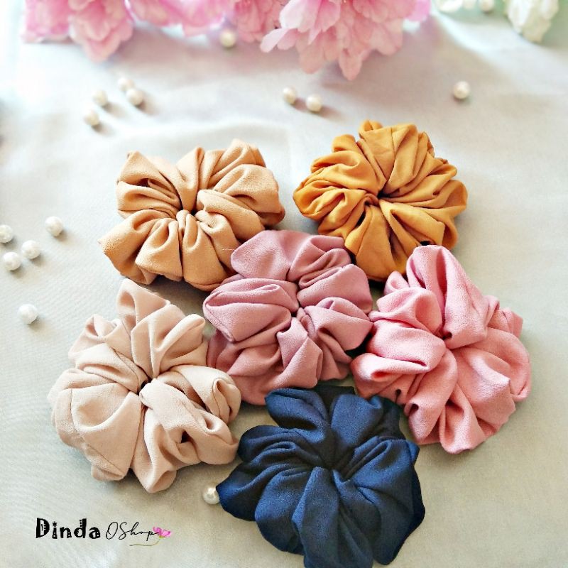 Jual Scrunchie ikat rambut/cepol hijab fashion | korean style | Shopee ...