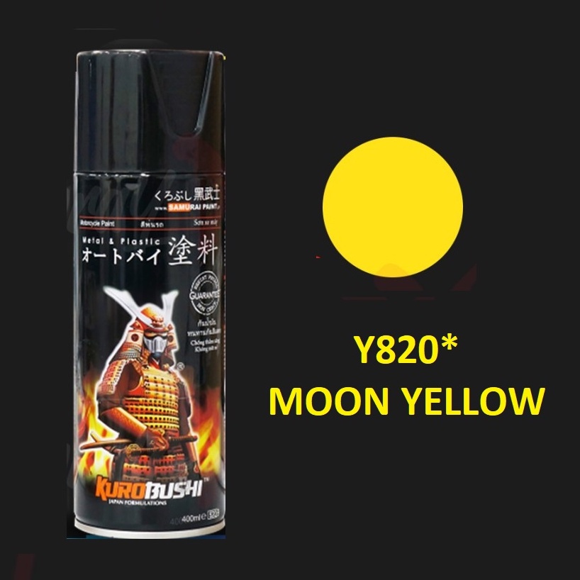 Jual Cat Semprot Pilox Pilok Yamaha Colours Samurai Paint Kurobushi Y820* MOON YELLOW / KUNING ...