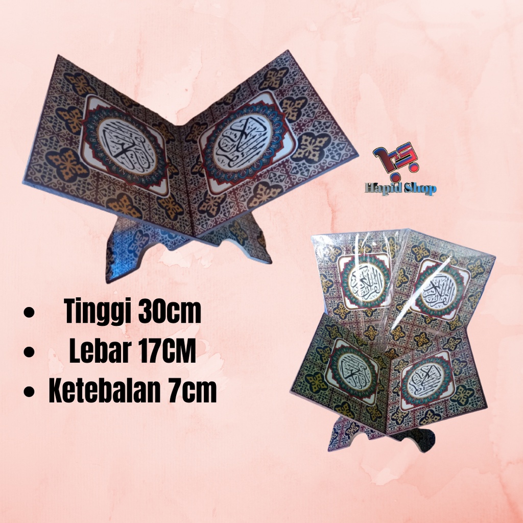 Jual Rekal Alquran Dengan Motif Batik | Rehal Alquran Dengan Bahan Kayu ...