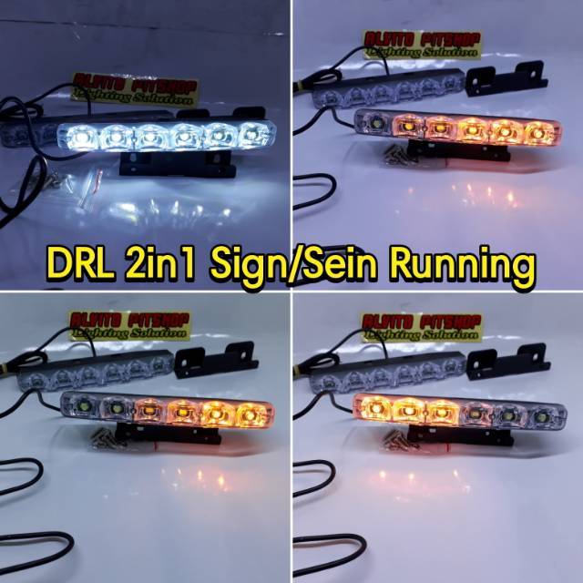 Jual Lampu Led DRL 2in1 Senja dan Sein Running - DRL Mobil | Shopee Indonesia