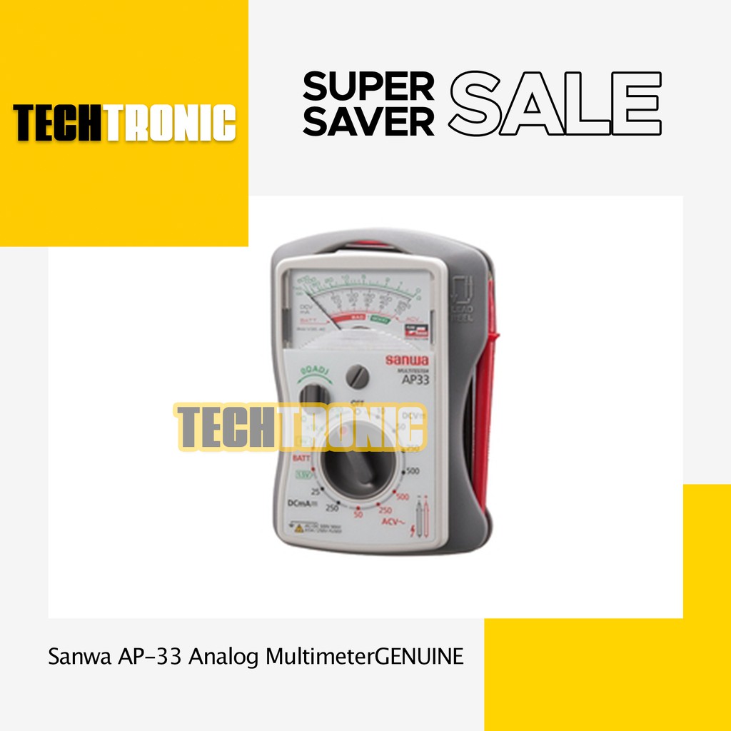 Jual Sanwa AP-33 Analog MultimeterGENUINE - TECHTRONIC | Shopee Indonesia