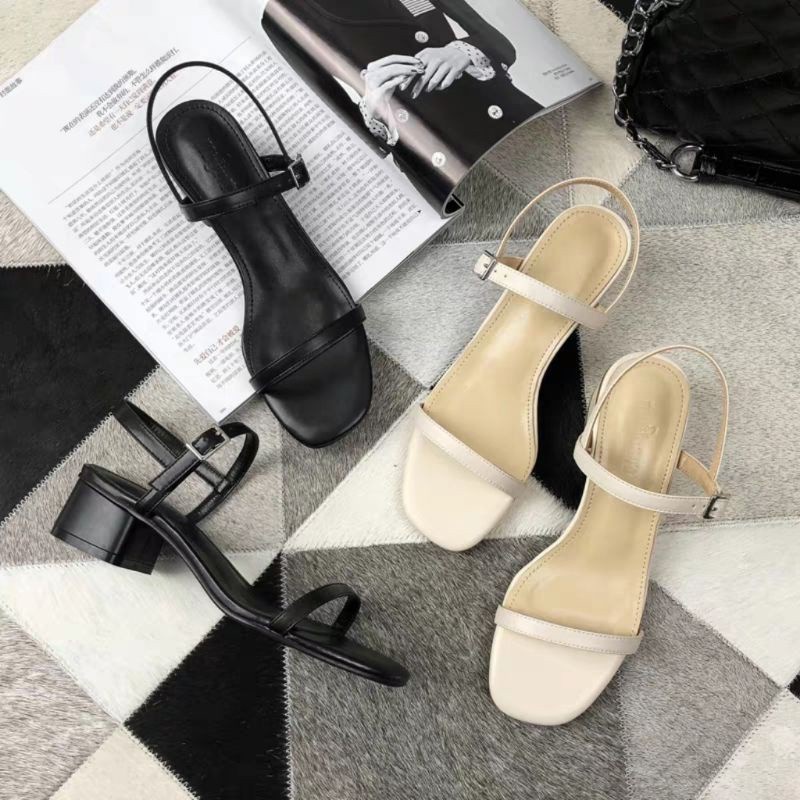 Jual Sandal Simpel Heels Hak Tahu Wanita J05 | Shopee Indonesia