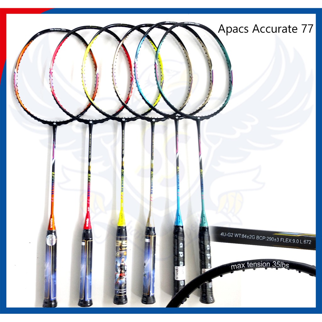 Jual APACS ACCURATE 77 Raket Badminton | Shopee Indonesia