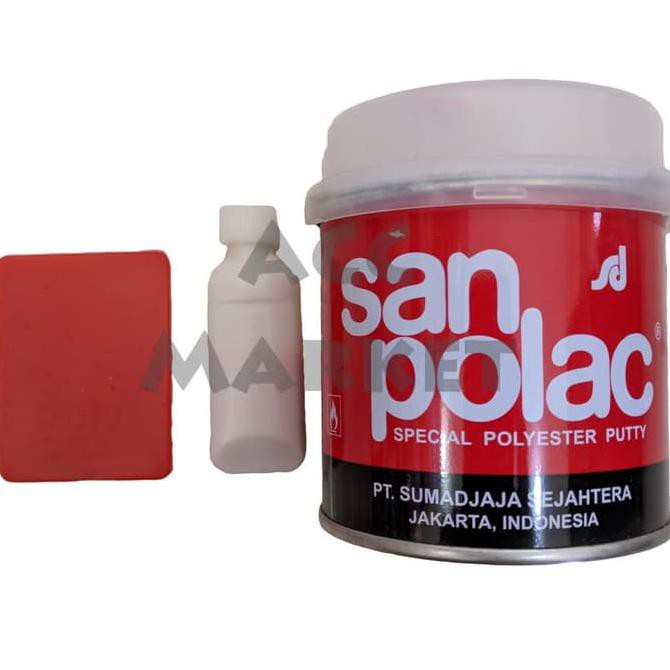 Jual SANPOLAC DEMPUL BESI 250 GRAM POLYMER PLASTIC PLASTIK SAN POLAC ...