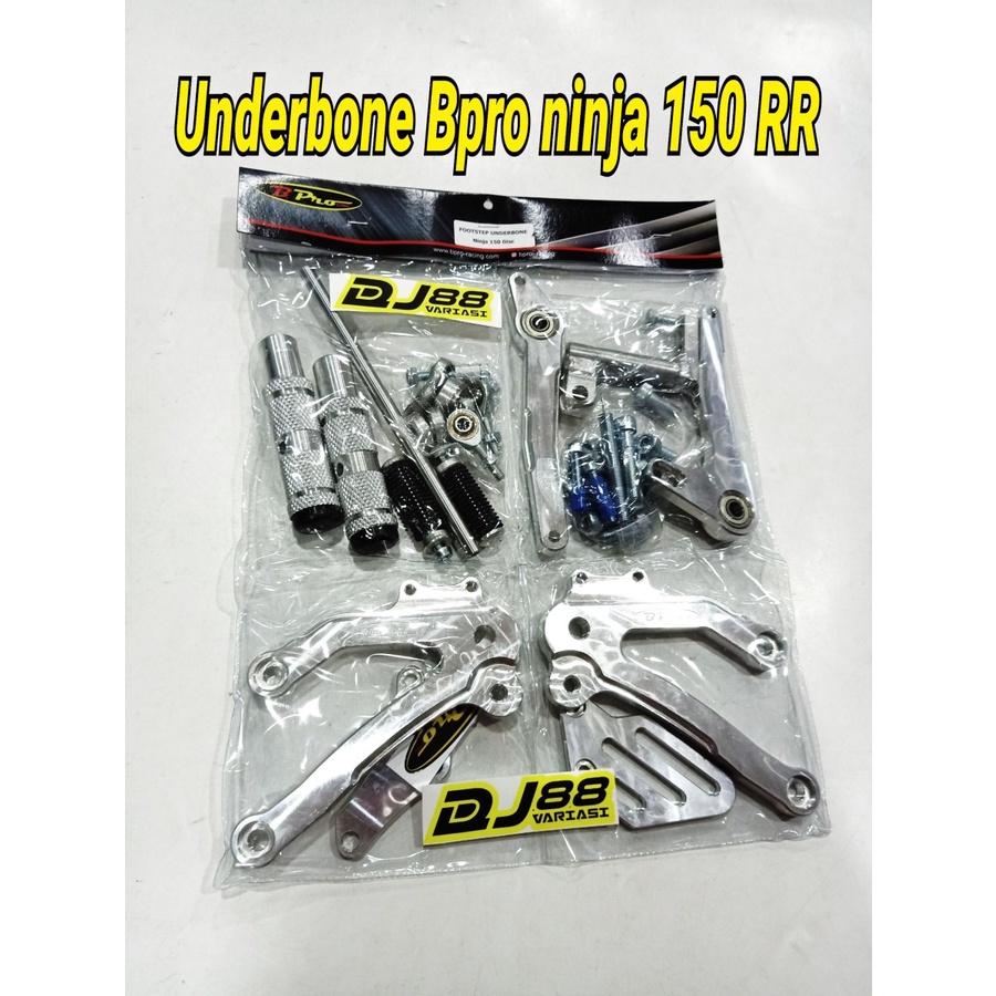 Jual Underbone bpro ninja 150 R ninja 150RR non adaptor footstep depan ...