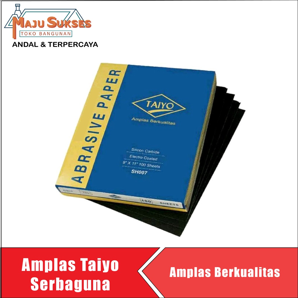 Jual AMPLAS TAIYO AMPELAS DUCO kertas lembar Sandpaper waterproof Murah ...