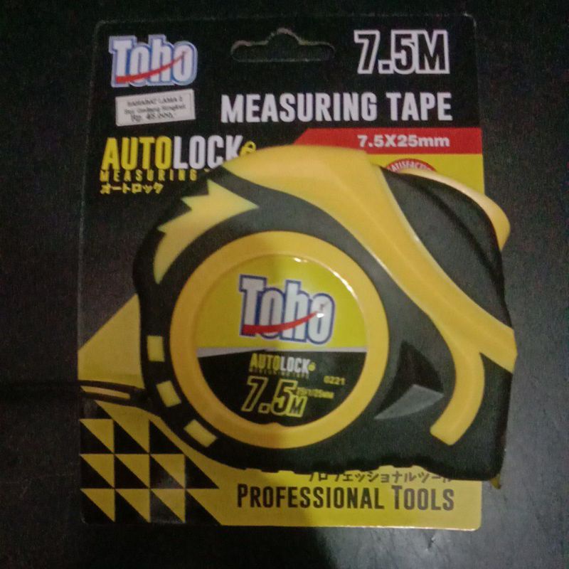 Jual Meteran Toho 7,5M Outo Lock berkwalitas | Shopee Indonesia