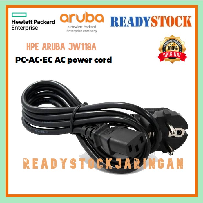 Jual HPE Aruba JW118A PC-AC-EC Cont Euro AC Power Cord | Shopee Indonesia