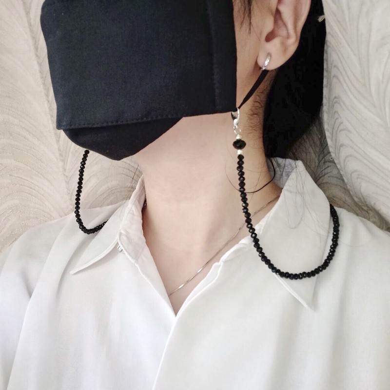 Jual Crystal Kristal Strap Masker Mask Chain Kalung Tali Gantungan ...