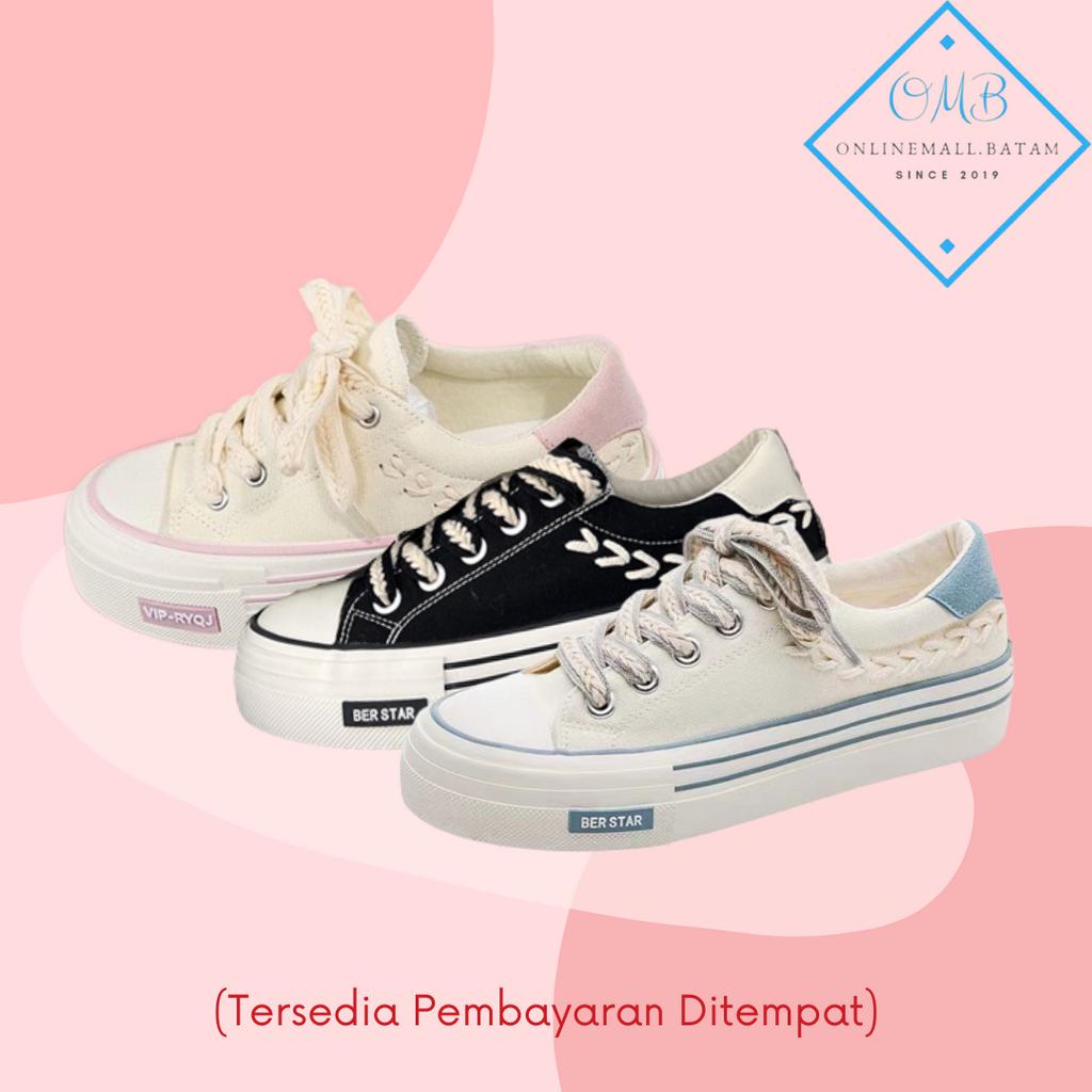 Jual Sepatu Wanita Sneakers Kanvas Premium 264 Nyaman dan Fashion ...