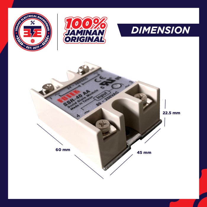 Jual Ffd2VDve Fotek Ssr-40Aa / Ssr 40Aa Solid State Relay Fotek 40 Amper Fef3E1Fe | Shopee Indonesia