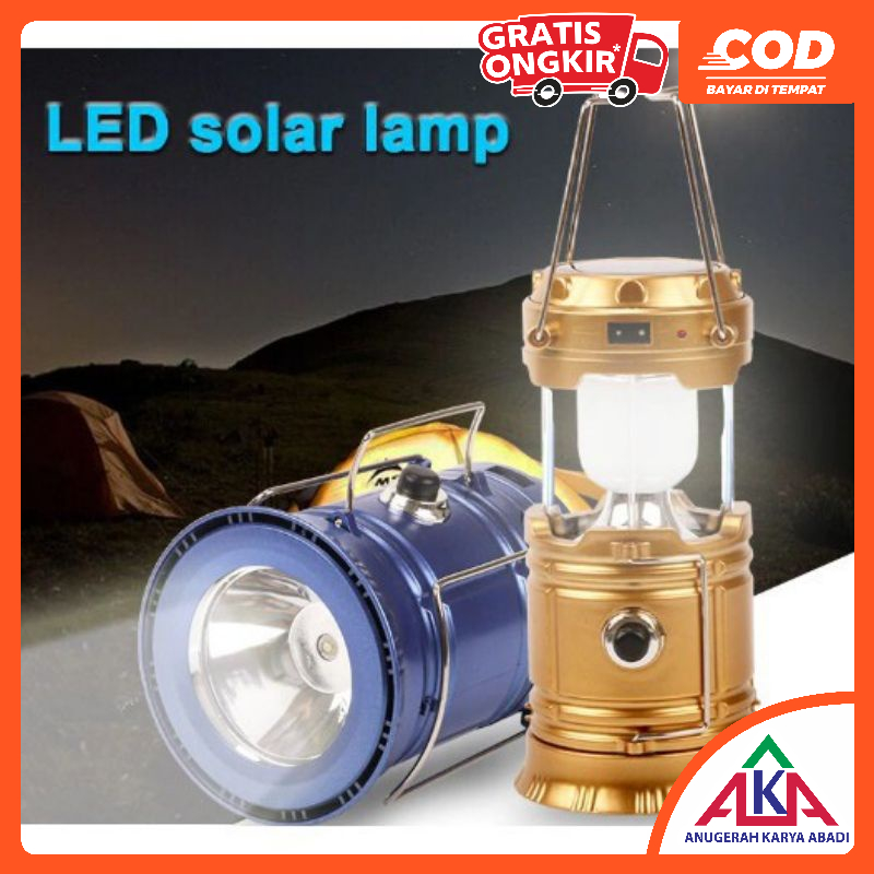 Jual Senter Lentera Camping Emergency Solar cell SH-5800T | Shopee Indonesia