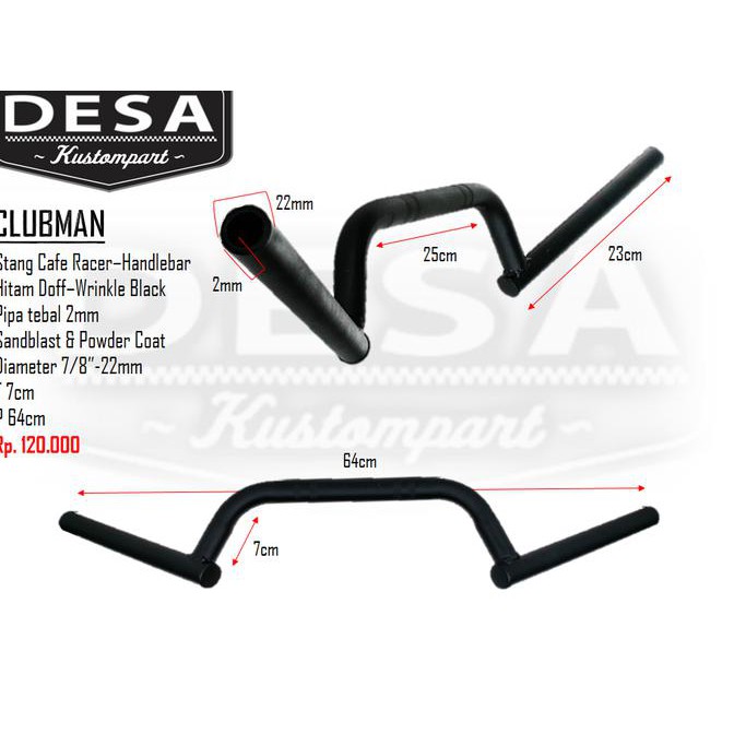 Jual Stang Clubman Classic Cafe Racer Cuci Gudang | Shopee Indonesia