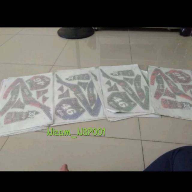 Jual Setiker striping body decal motor mini trail 49cc | Shopee Indonesia