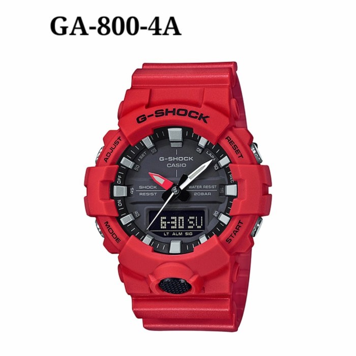 Jual Jam Tangan Pria Merk Casio G-Shock Miyota Type : GA800 Baterai Box ...