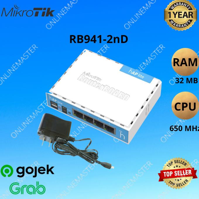 Jual MIKROTIK ROUTER WIRELESS RB941-2ND (HAP-LITE) | Shopee Indonesia