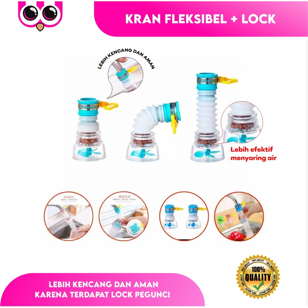 Jual KLEM LOCK FILTER FLEXIBLE KRAN / KERAN AIR FLEKSIBEL / SAMBUNGAN ...