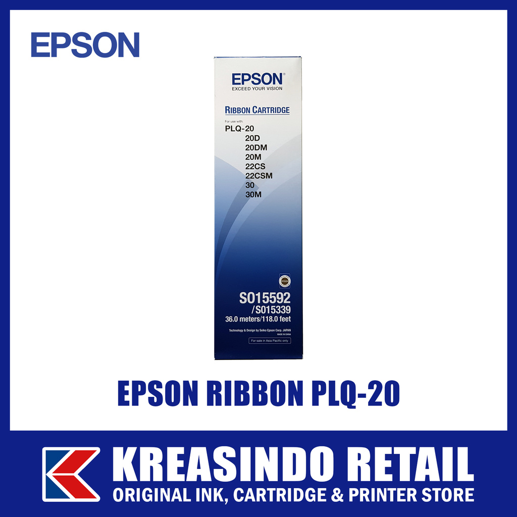 Jual Epson Ribbon Cartridge / Pita / Tinta PLQ-20 PLQ20 Original (Isi 3 ...