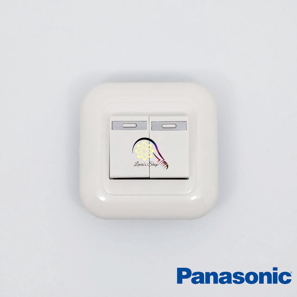 Jual Saklar Double Panasonic WEJ5531 + Plat WEJ78029W Wide Series ...