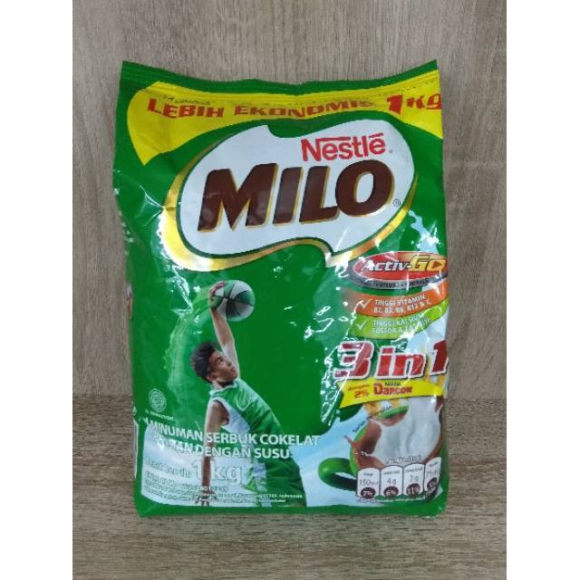 Jual PROMO !!! MILO 3in1 1 kg | Shopee Indonesia
