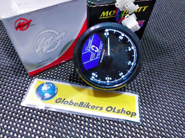 Jual SPEEDO METER DIGITAL MOTOR FITUR LENGKAP ANALOG RPM AMPER BENSIN ...