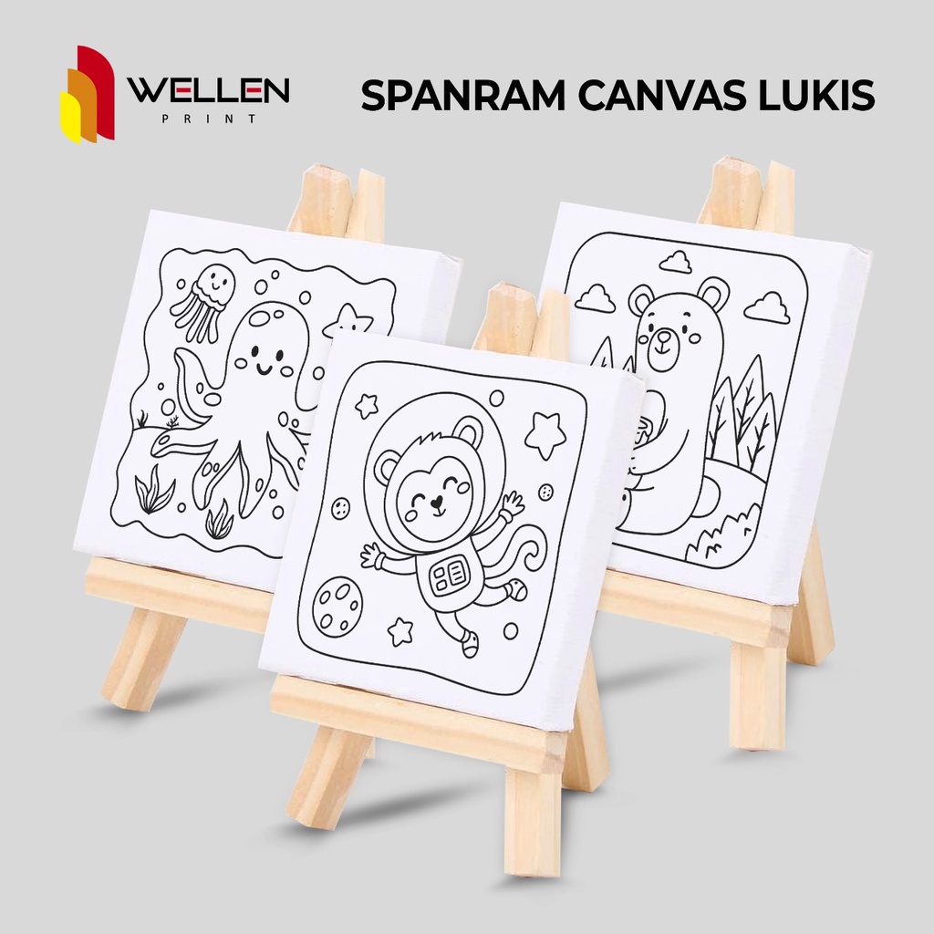 Jual WELLEN PRINT - Spanram Kanvas Lukis Anak / DIY Canvas Paint ...