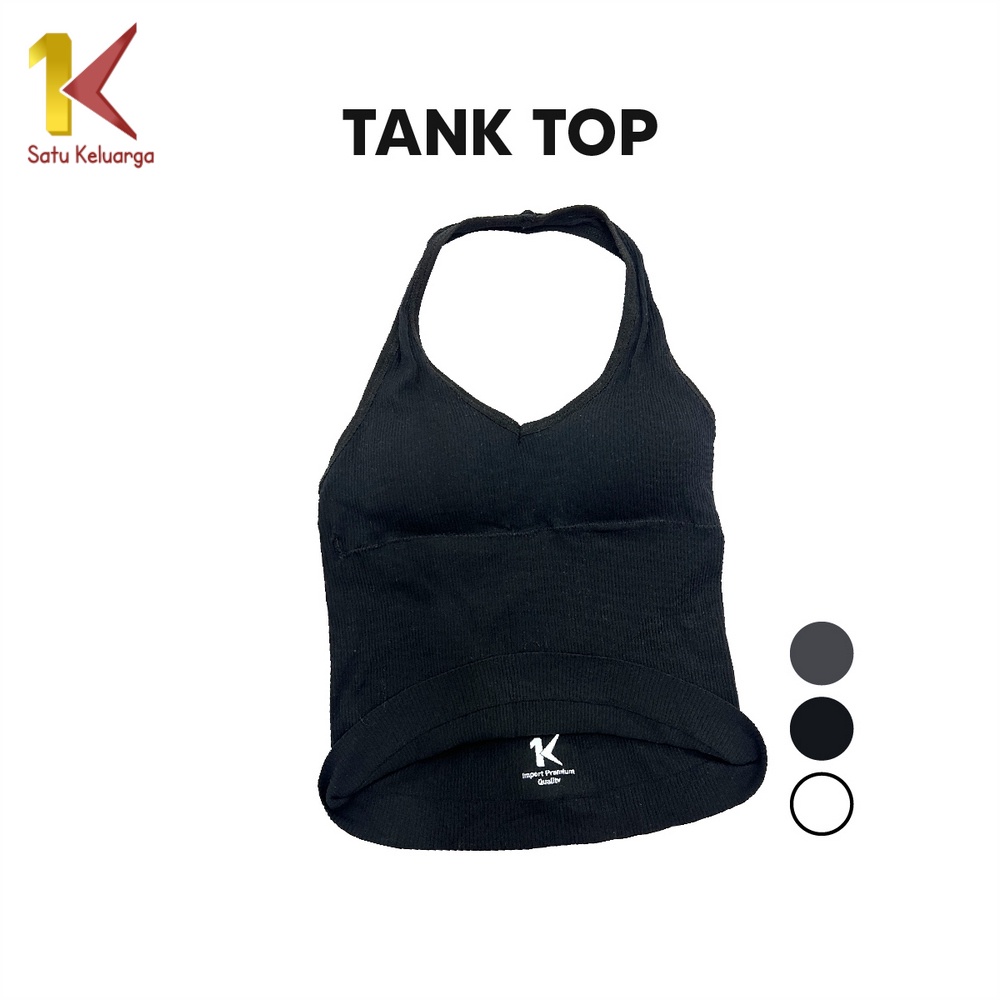 Jual 1K Bra Tank Top Panjang Atasan Model V Neck Tali Ikat Gantung ...