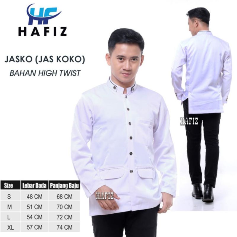 Jual JASKO putih polos istimewa/ Jasko pria polos | Shopee Indonesia