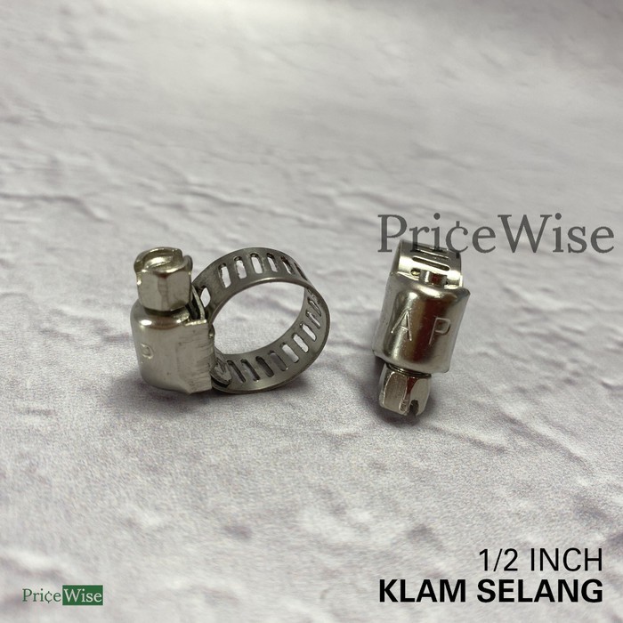 Jual Klam Selang 1/2" / Klem Clam Selang / Hose Pipe Clamp | Shopee ...