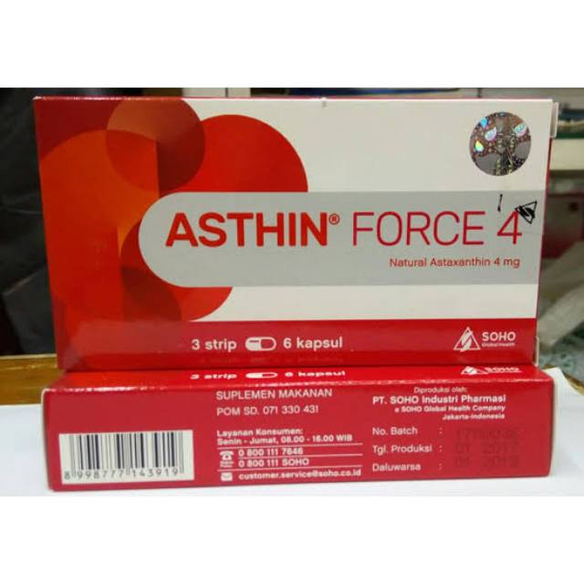 Jual ASTHIN FORCE 4 isi 18 kapsul | Shopee Indonesia