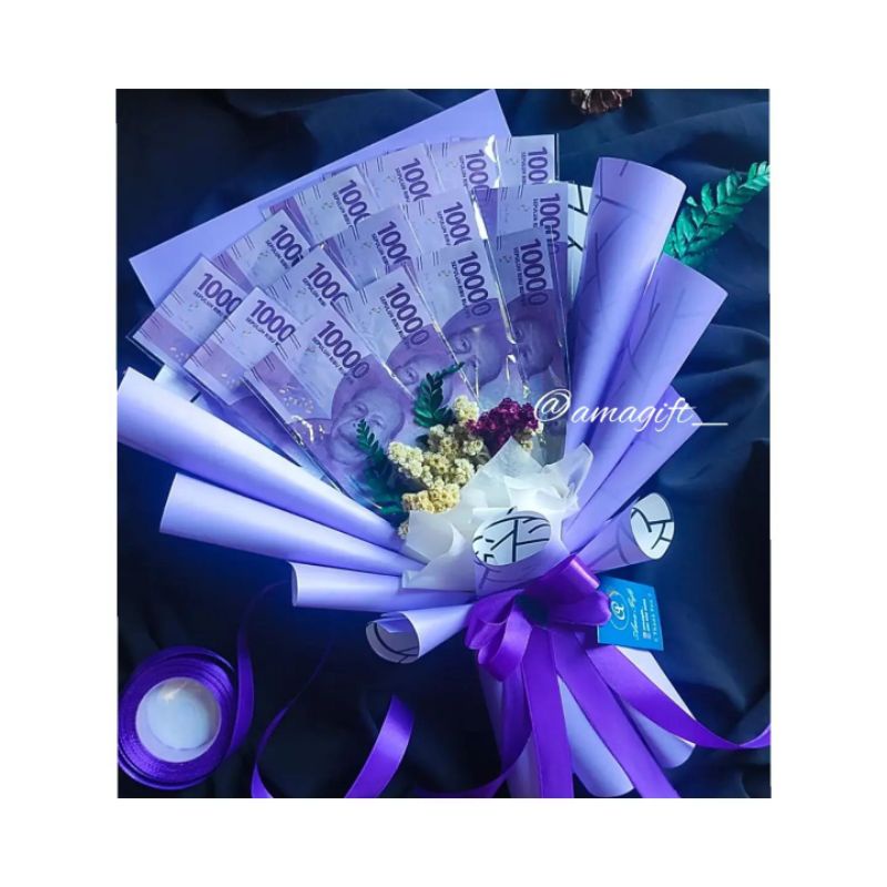 Jual Buket Uang 150 rb (10 ribuan) | request bentuk dan jumlah | Shopee ...