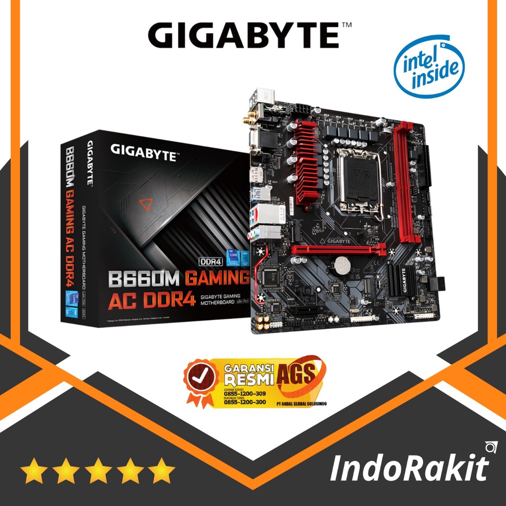 Jual GIGABYTE B660M GAMING AC DDR4 INTEL B660 LGA1700 MOTHERBOARD | Shopee Indonesia