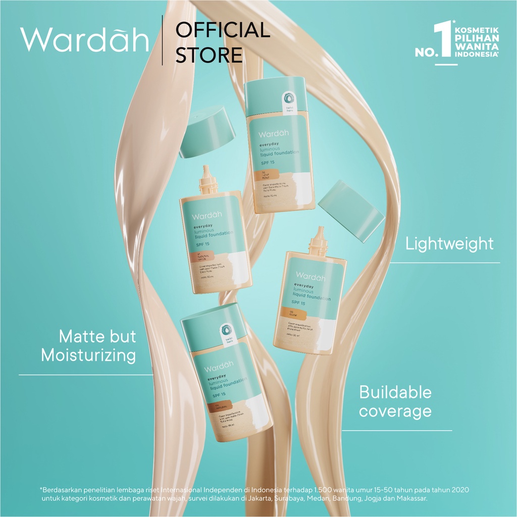 Jual Wardah Everyday Luminous Liquid Foundation | Shopee Indonesia