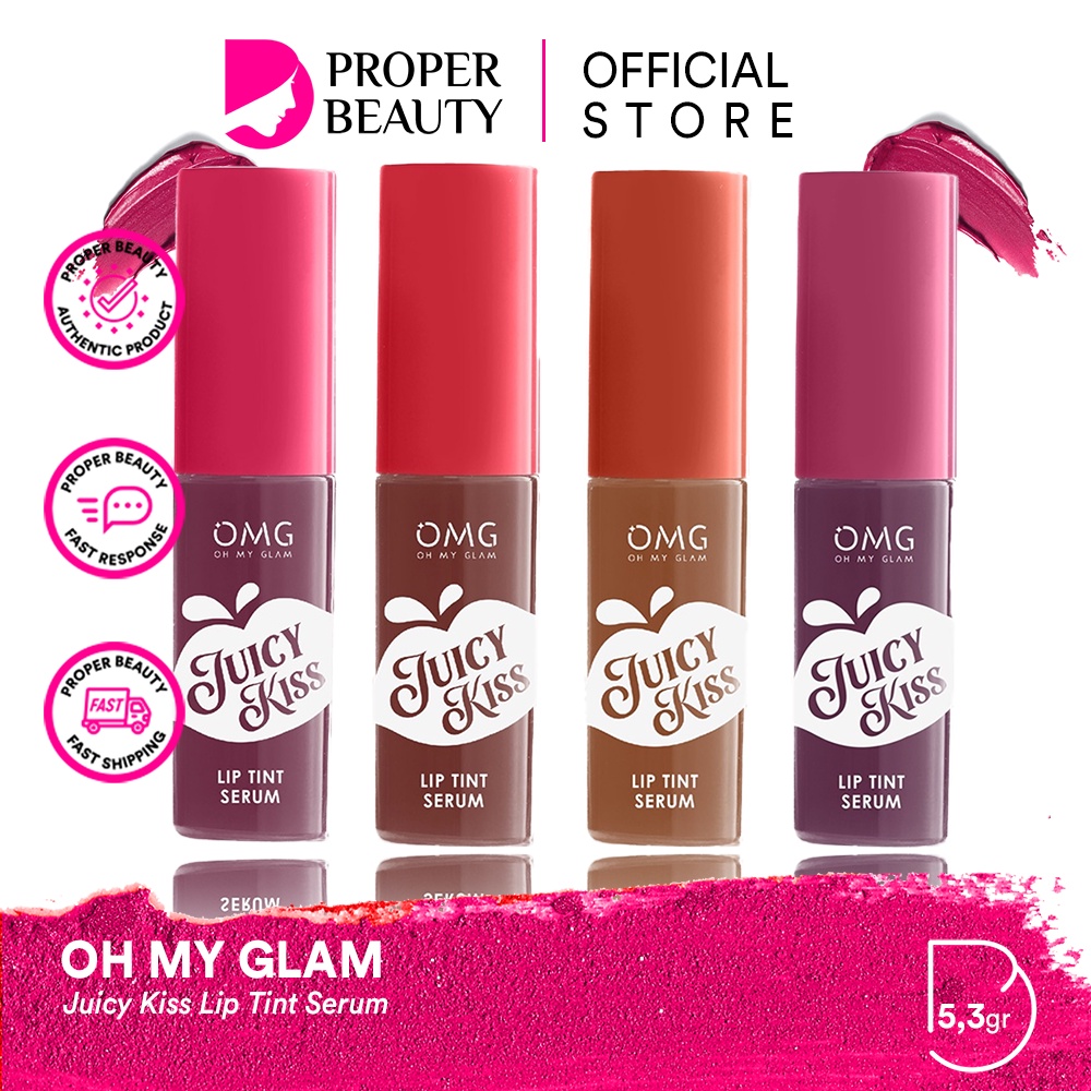 Jual OMG Oh My Glam Juicy Kiss Lip Tint Serum Indonesia / Serum Bibir ...