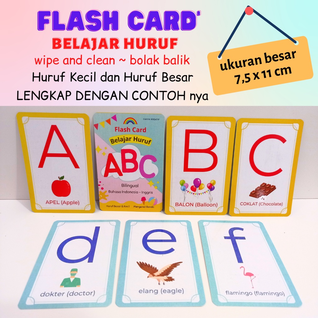 Jual FlashCard Anak Ukuran Besar Murah | Belajar WARNA, BUAH SAYUR ...