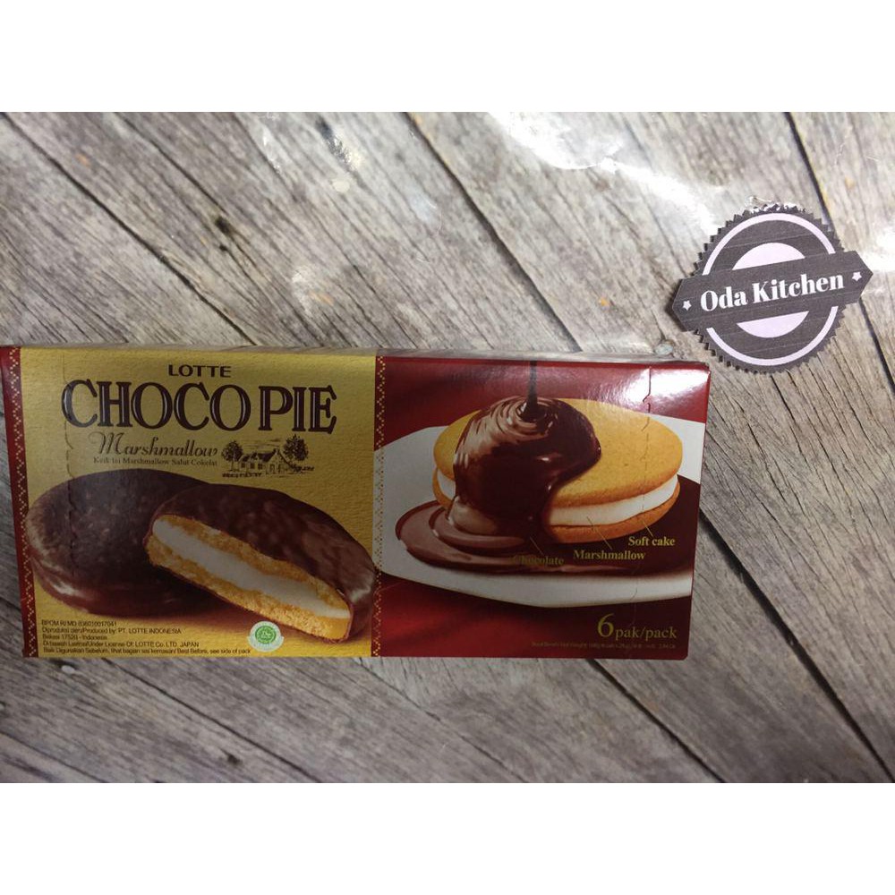 Jual LOTTE CHOCOPIE CHOCO PIE STRAWBERRY MARSHMALLOW 6 PACK 156gr ...