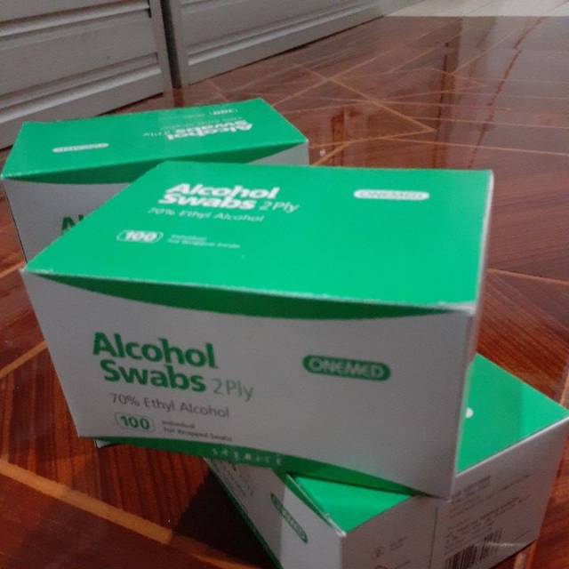 Jual Alkohol swab box isi 100/ alcohol swab termurah / tisu alkohol ...
